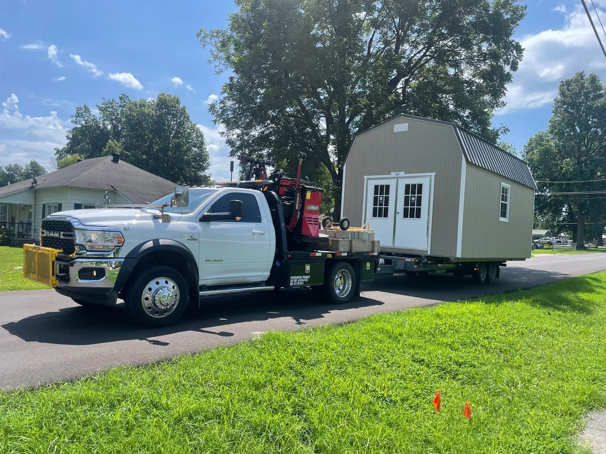 Evergreen Transit, LLC - Shed Mover, Contract Us