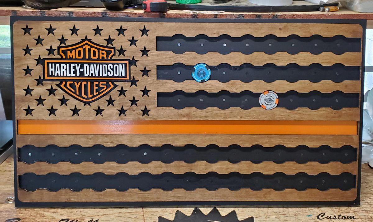 HD Flag Poker Chip Sign (50 Chips)