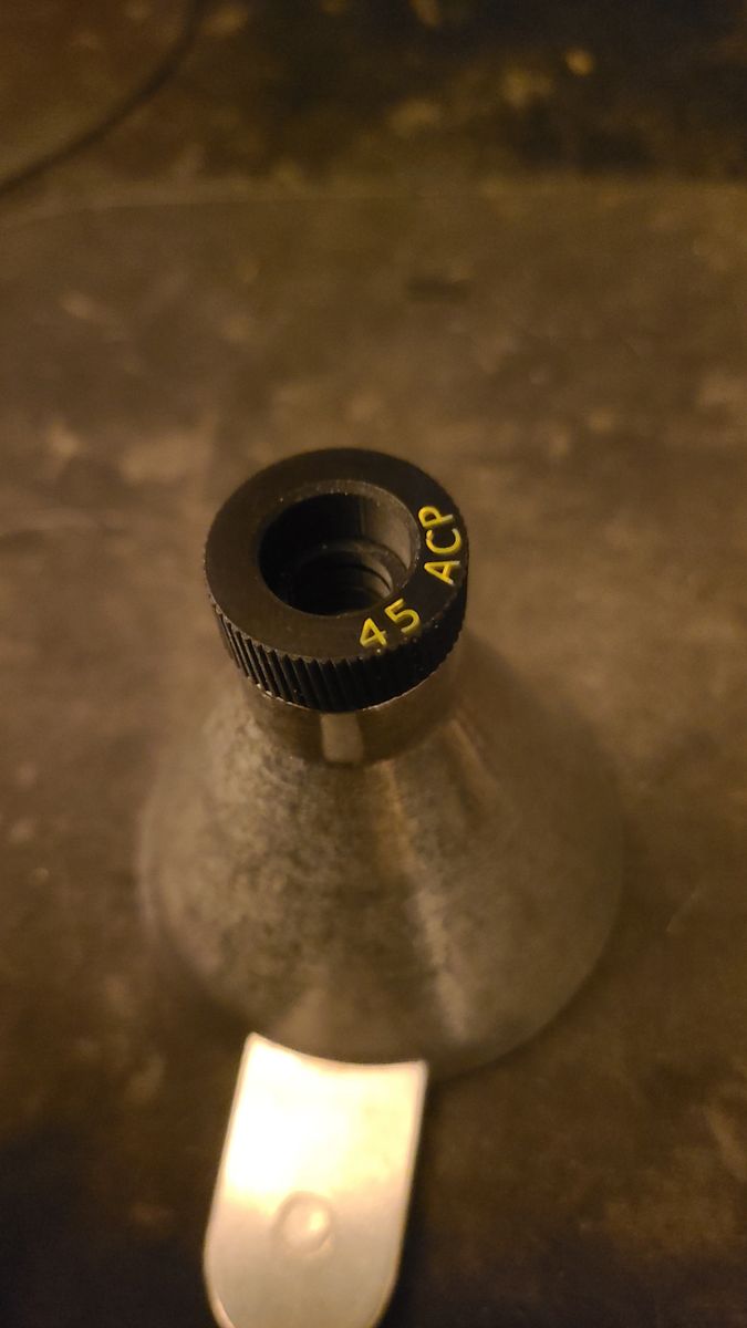 45ACP Cartridge adapter for Lyman Brass Smith Funnel