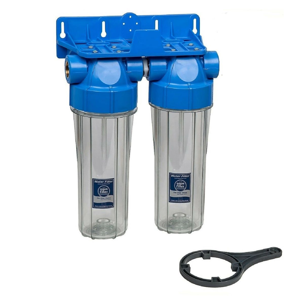 10" Duplex Filter Housing Kit (Clear Bowl)