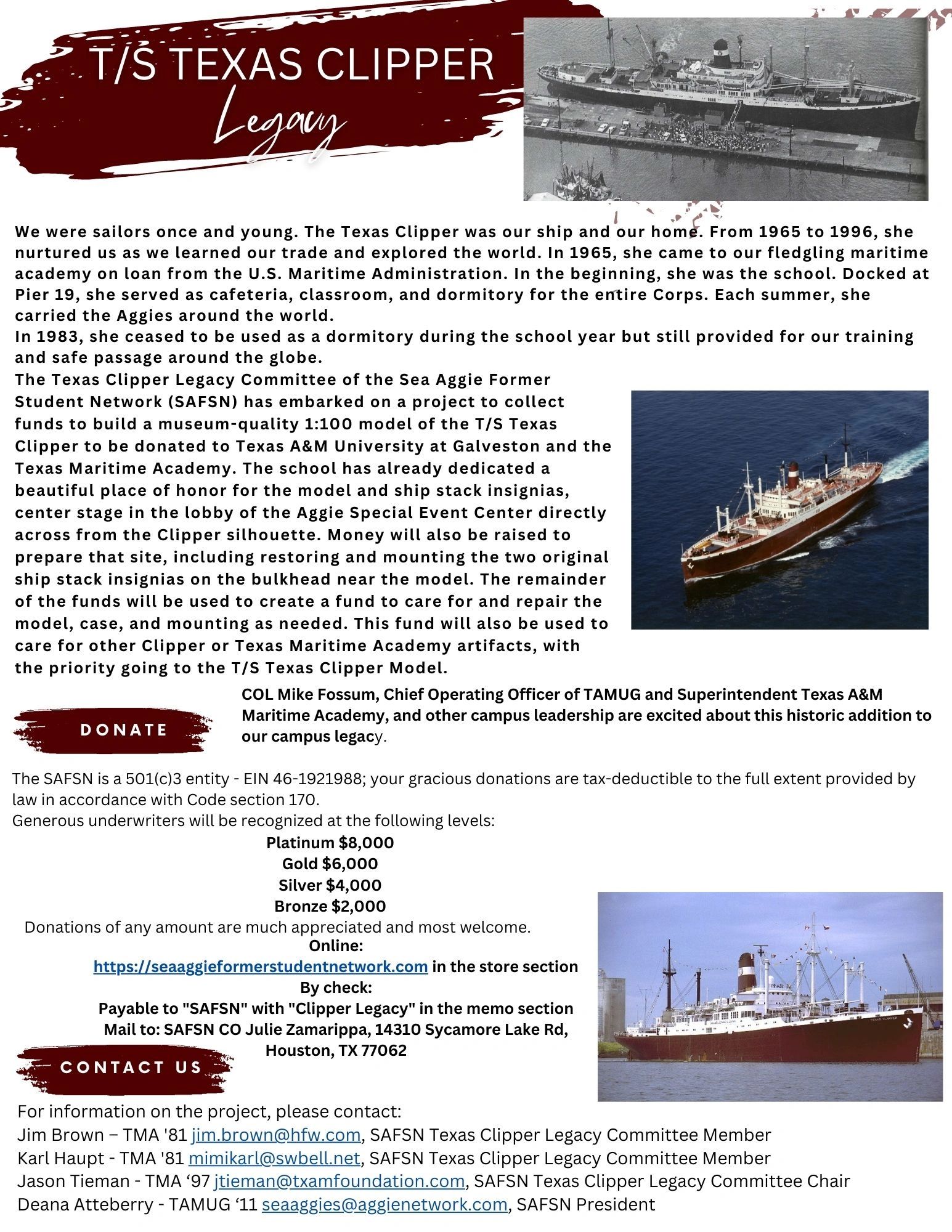 T/S Texas Clipper Legacy