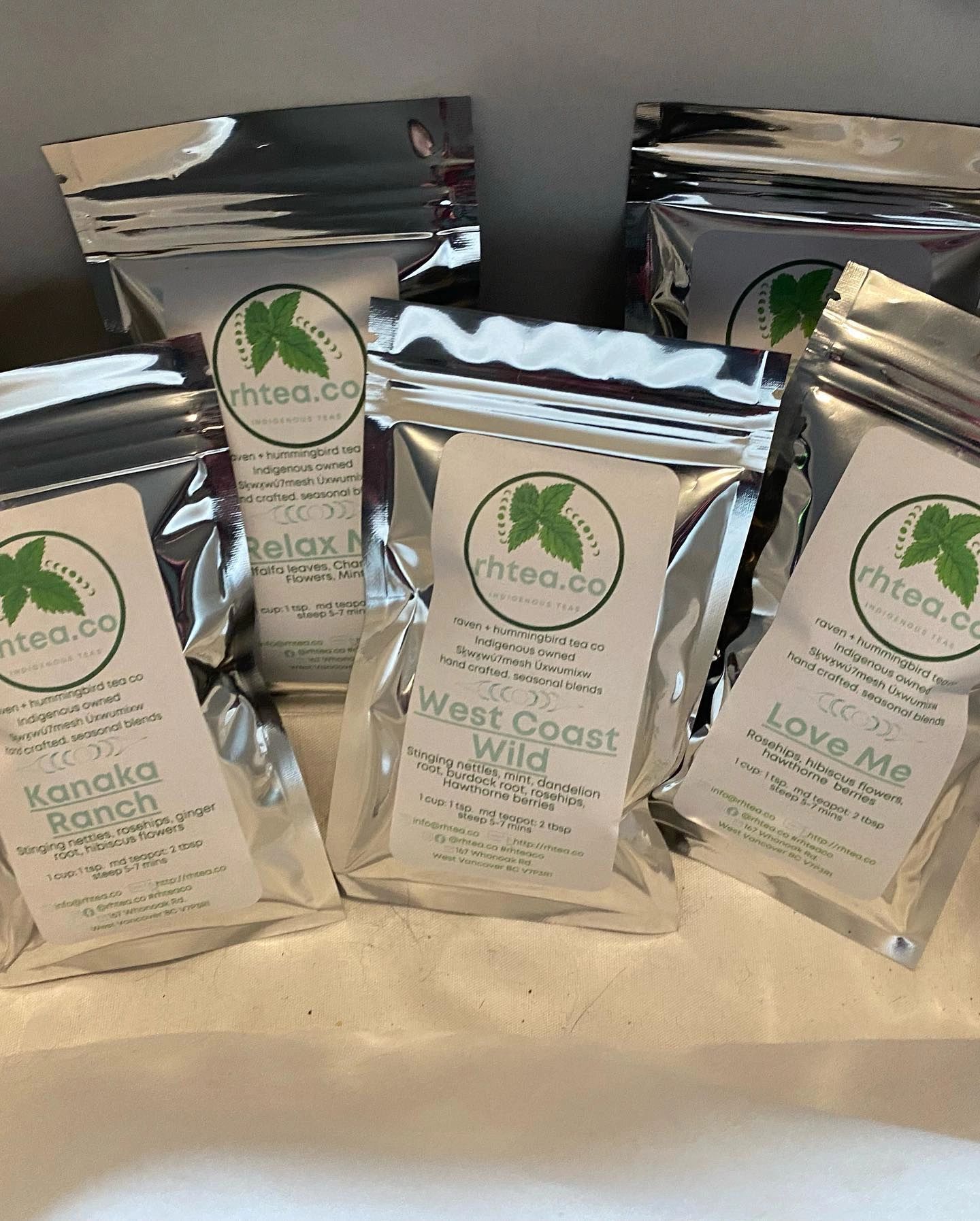 Give a warm cup of tea with RH tea co Indigenous Herbal Teas