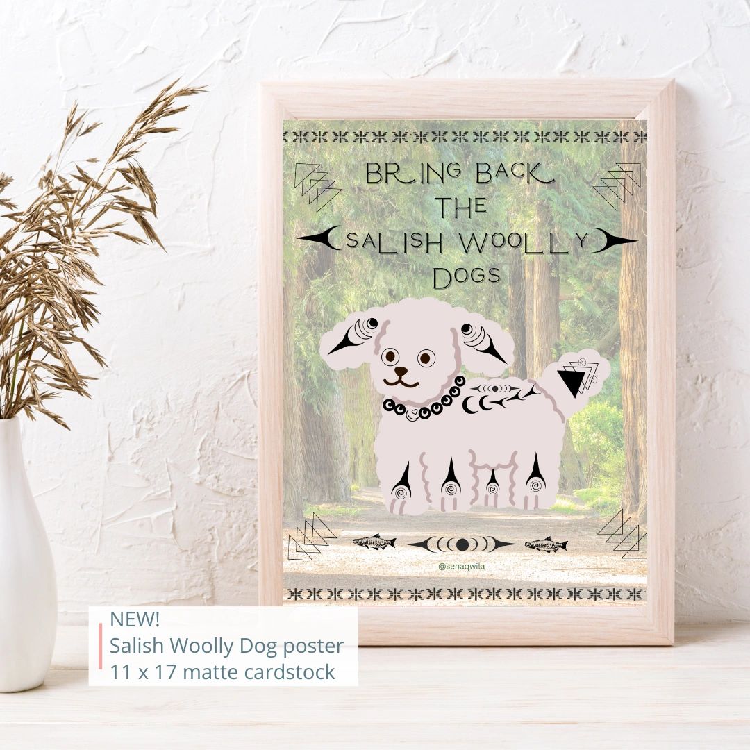 Salish Woolly Dog Coast Salish art by Senaqwila Wyss