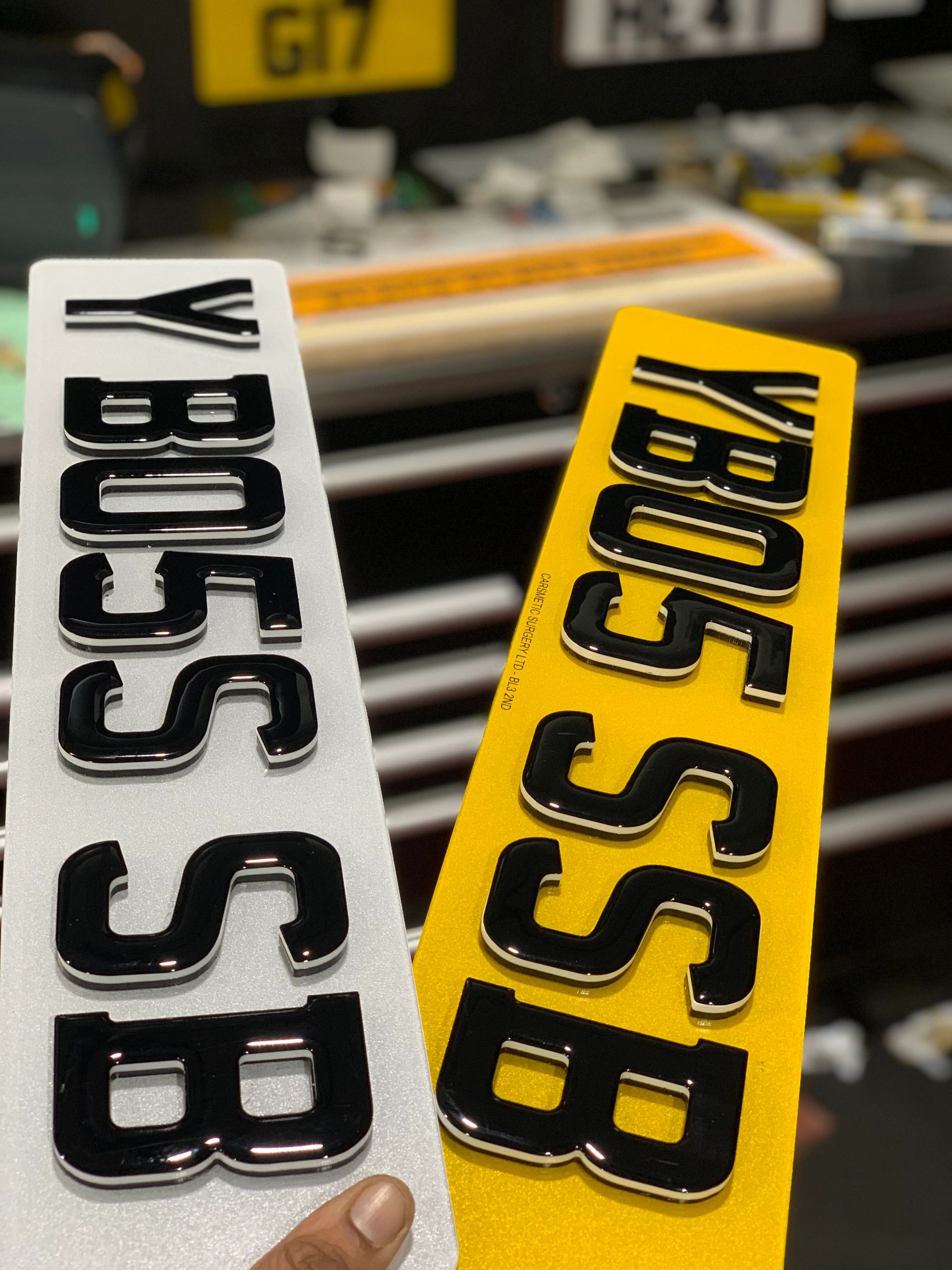 OREO 3D Gel Number Plates