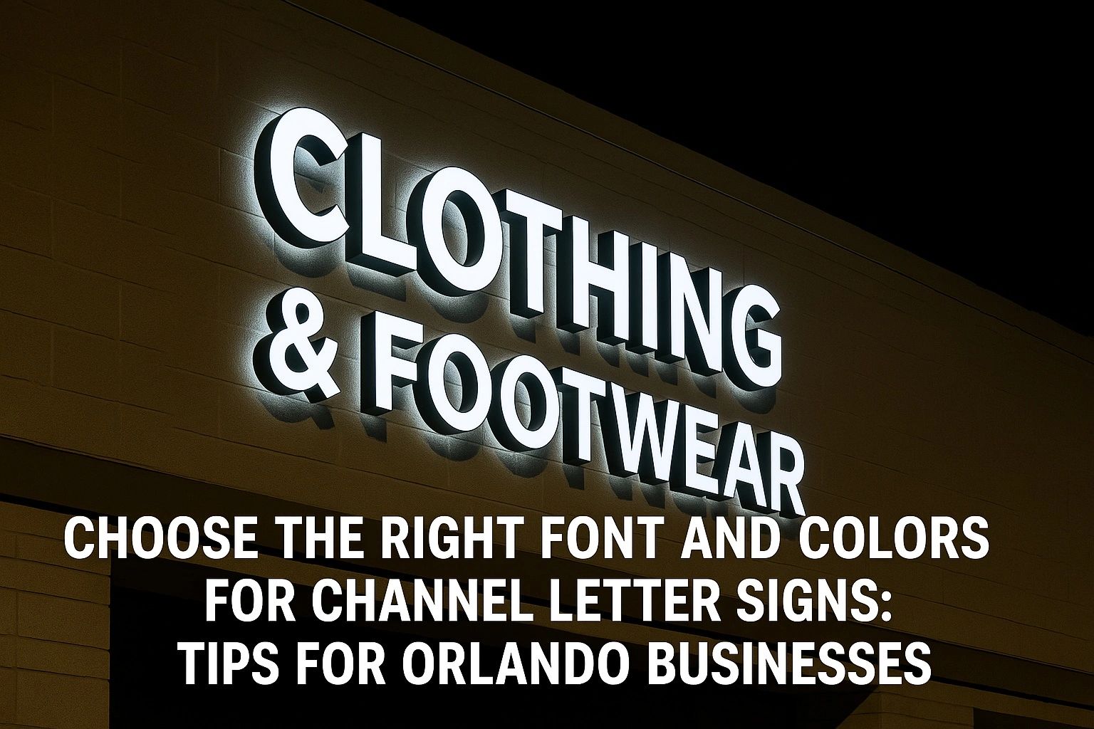 Expert Tips on Choosing Fonts and Colors for Channel Letter Signs