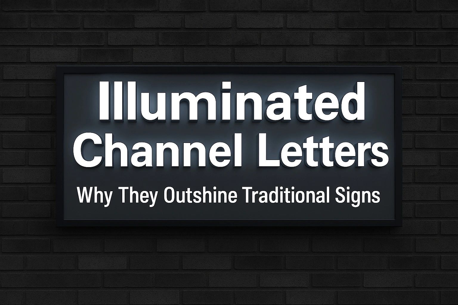 Illuminated Channel Letters: Why They Outshine Traditional Signs