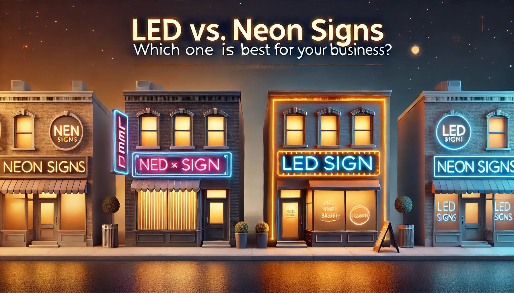 LED vs. Neon Signs: Which One is Best for Your Business?