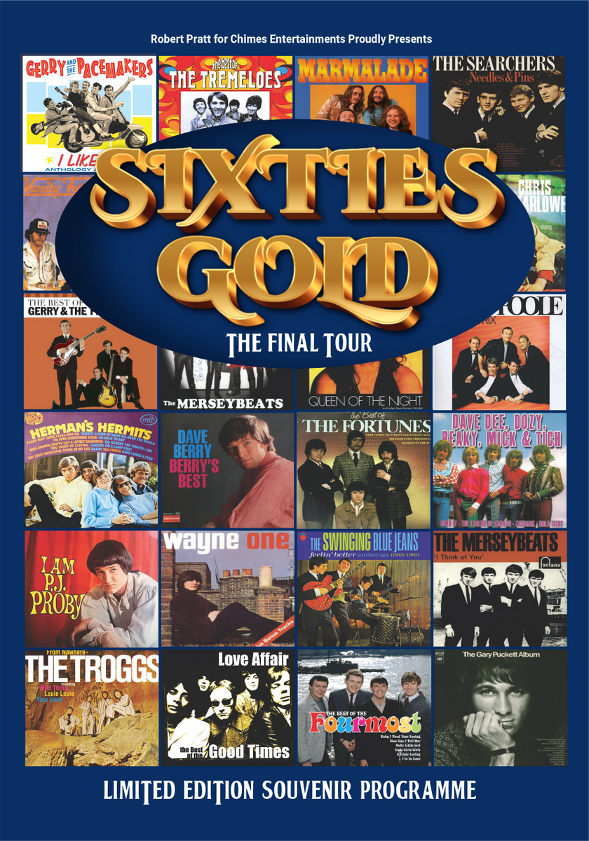 LIMITED EDITION SIXTIES GOLD FINAL TOUR PROGRAMME
