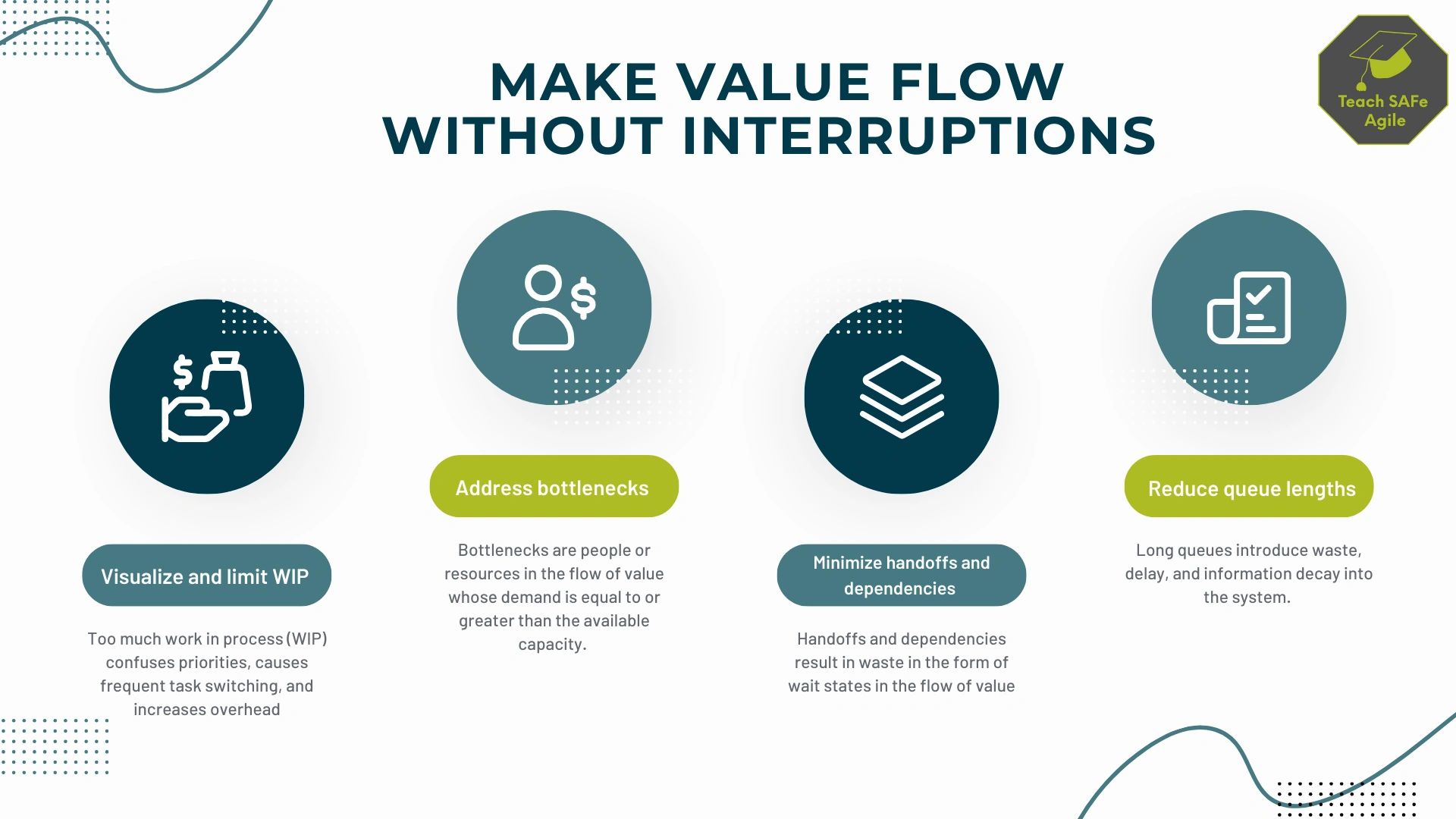 Make value flow without interruptions