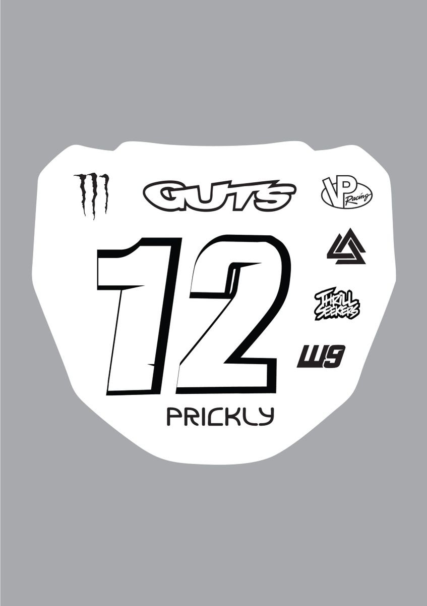 Odi Plate Decal -WHITE