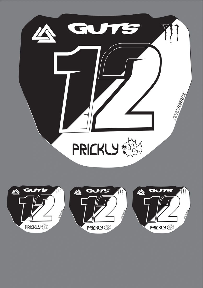 Odi Plate Decal -Diagonal BASIC