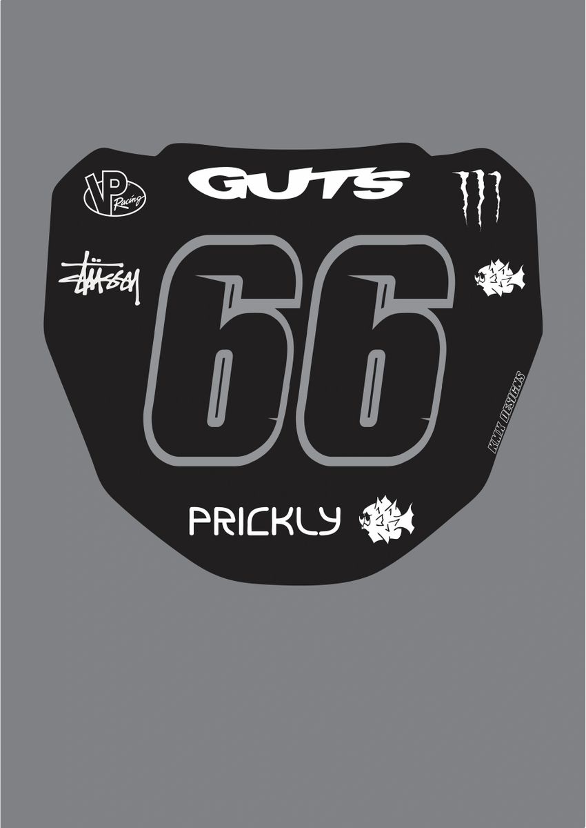 Odi Plate Decal - Prickly Fish