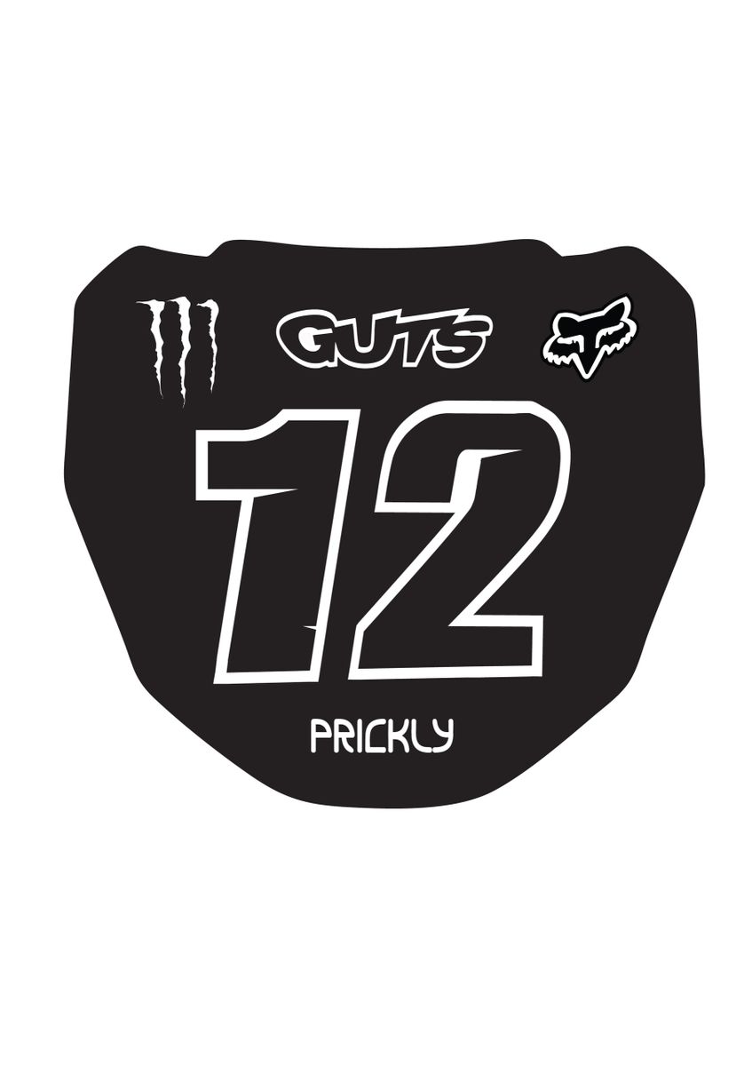 Odi Plate Decal -BLACK