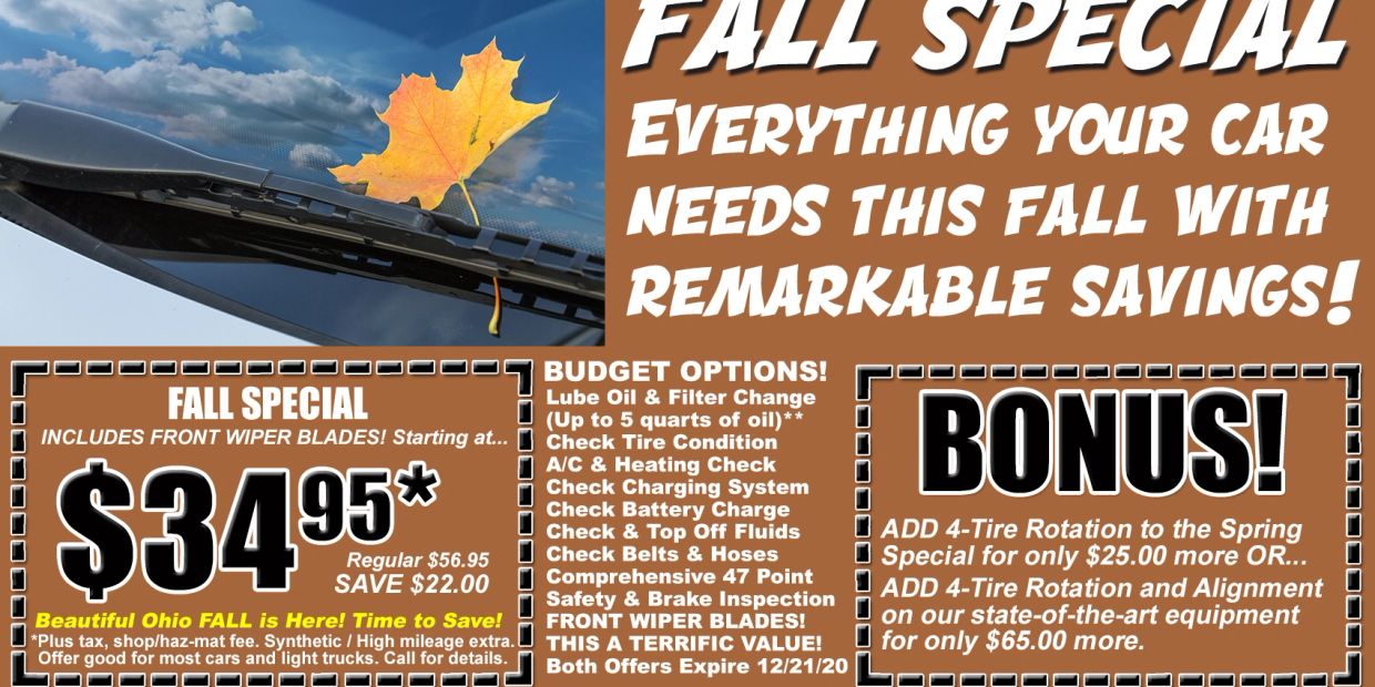 Specials | Hometown Service Center, Inc.