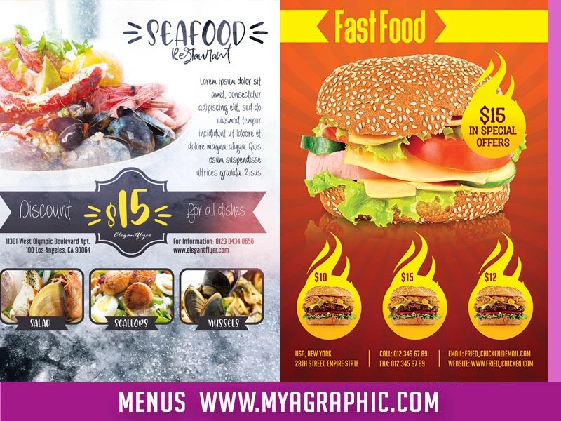 5,000 disposable Menus Offset paper Full Color 11" x 17" $525.00