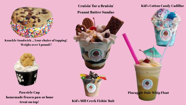 Menu options | Sugar Shack by the Tracks