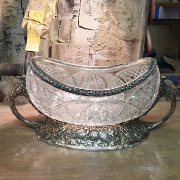 Blue Crystal Glass - Antique and Modern Glass Restoration