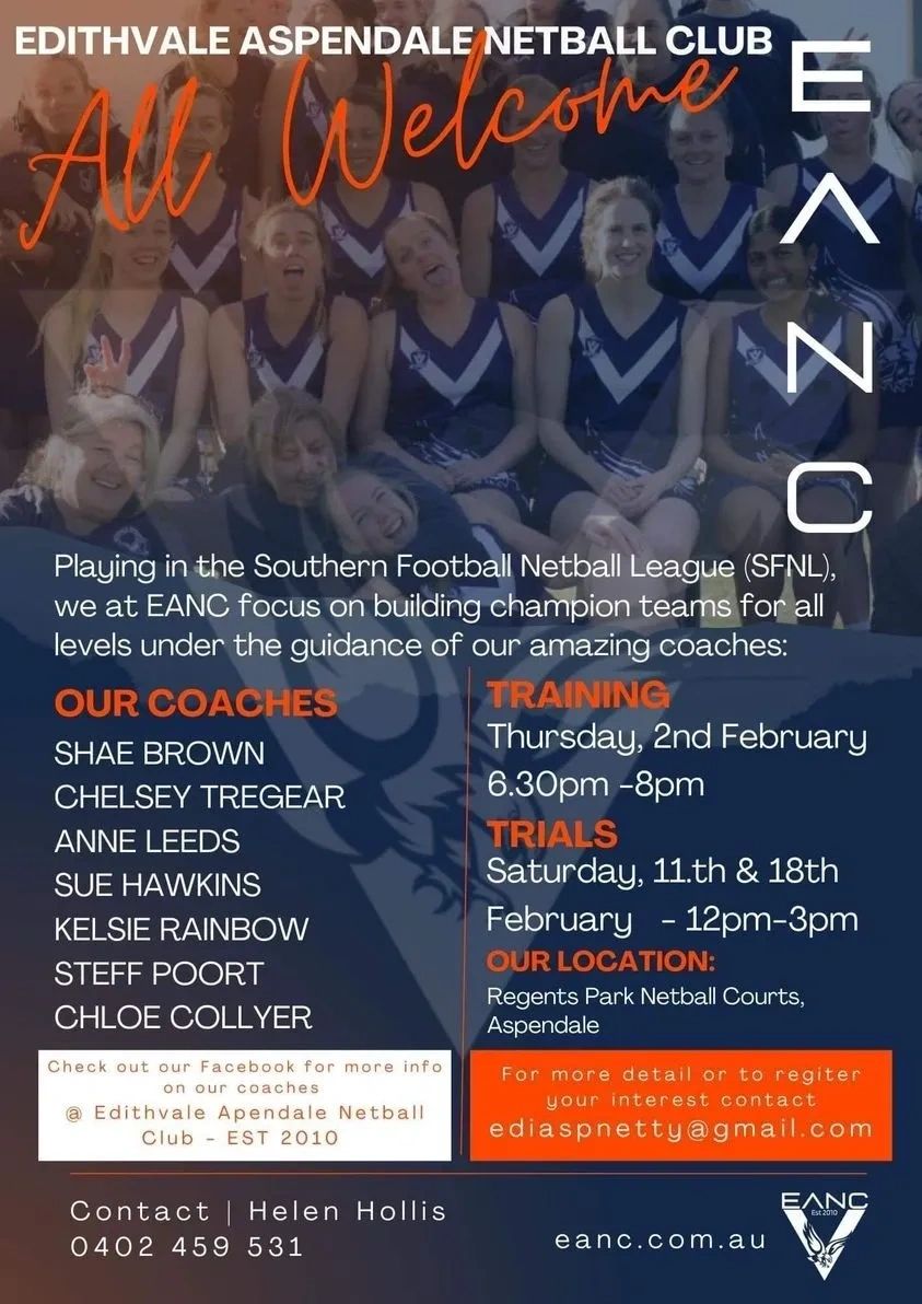 Edithvale-Aspendale Netball Club - Home