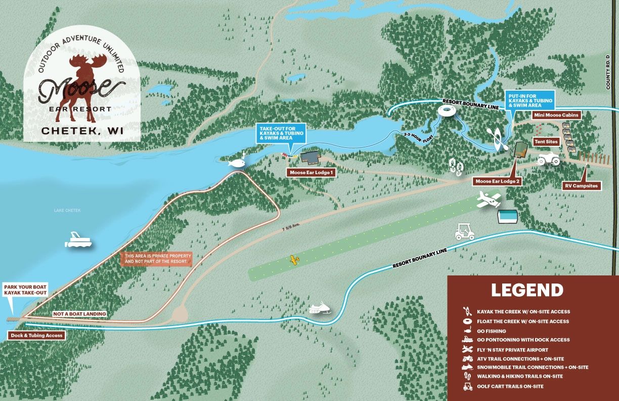 Experience the best Lodges, Cabins and Camping in Chetek at Moose Ear ...