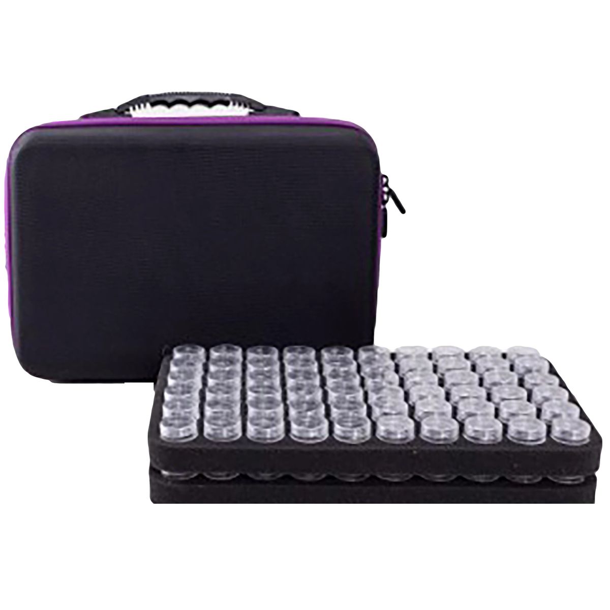 Diamond Holder Case with 120 Storage Bottles