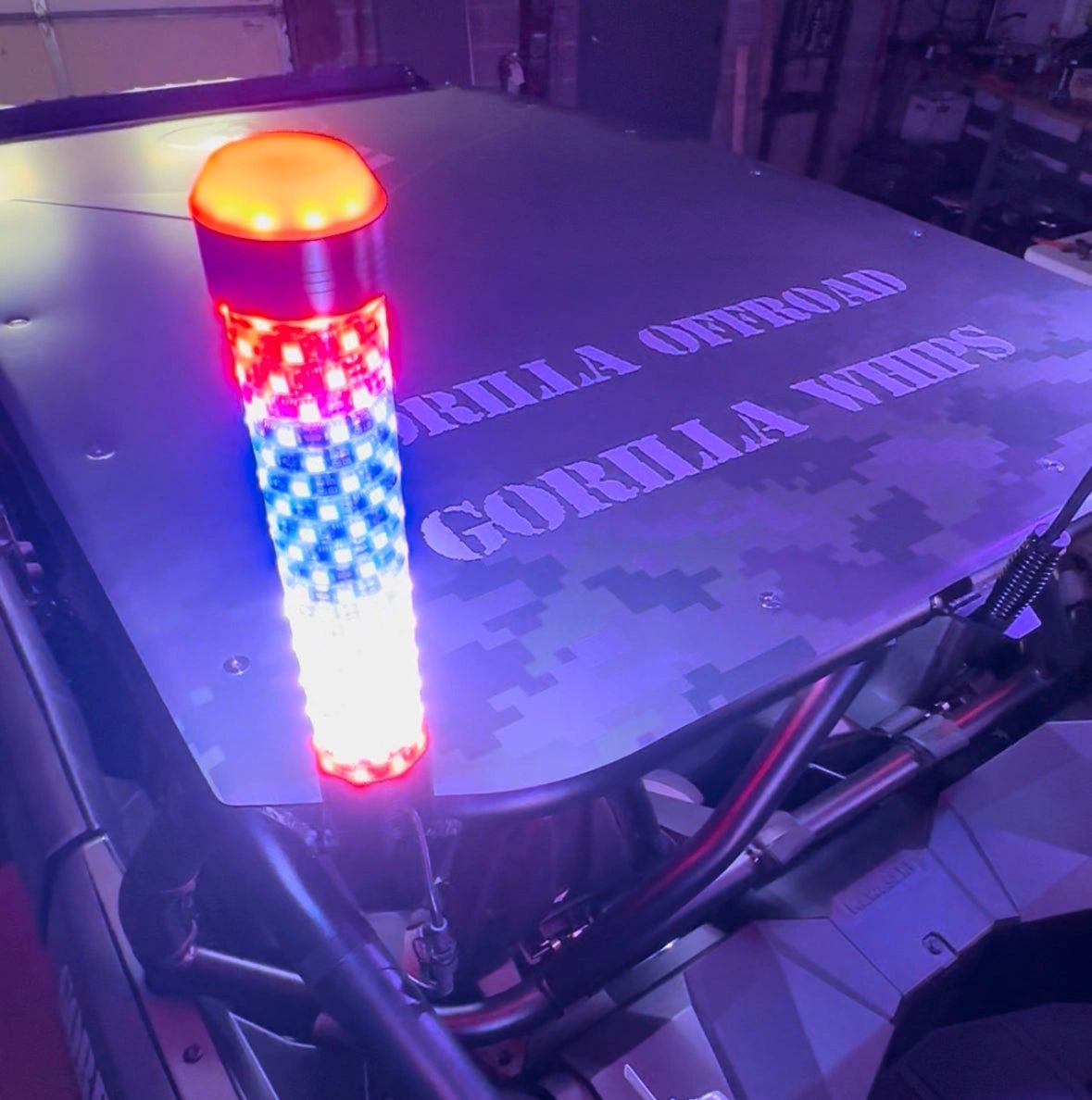 CHUNKY MONKEY LED WHIPS PAIR