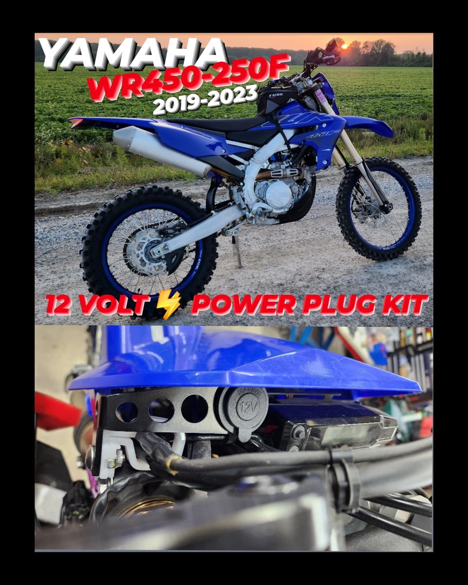 YAMAHA WR450-250F 12 VOLT POWER PLUG KIT
