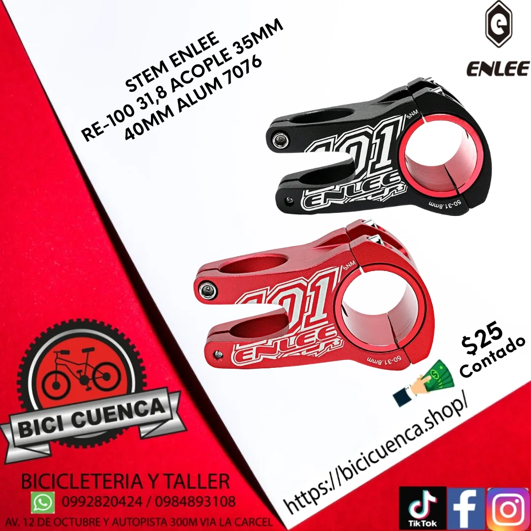 STEM ENLEE RE-100 31,8 ACOPLE 35MM 40MM ALUM 7076