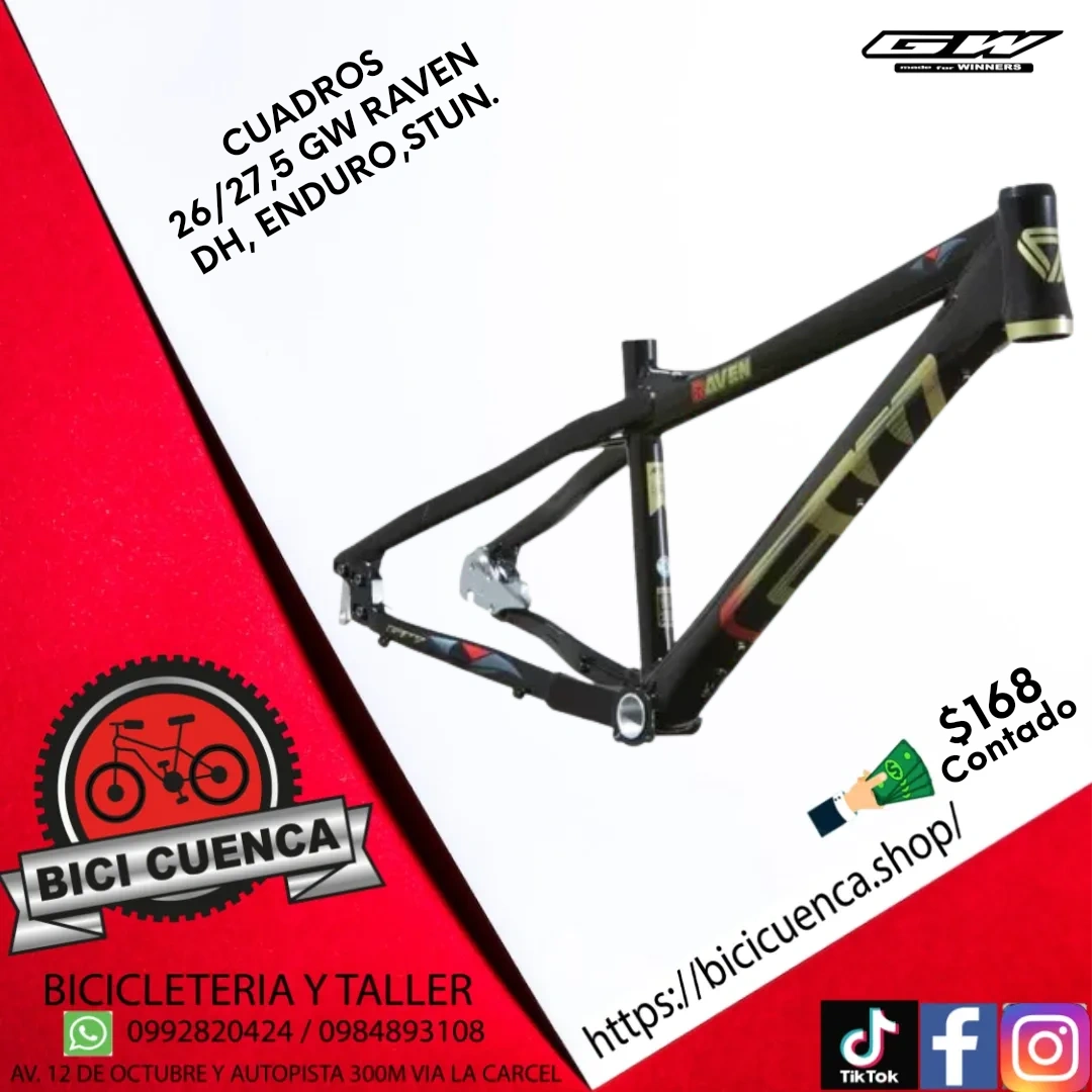 CUADROS 26/27,5 GW RAVEN DH, ENDURO,STUN.