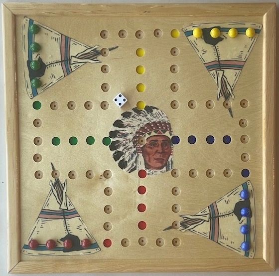KK04 - Old Style Pattern 2 Wahoo Deluxe - 4 Player - 15" Square w/images