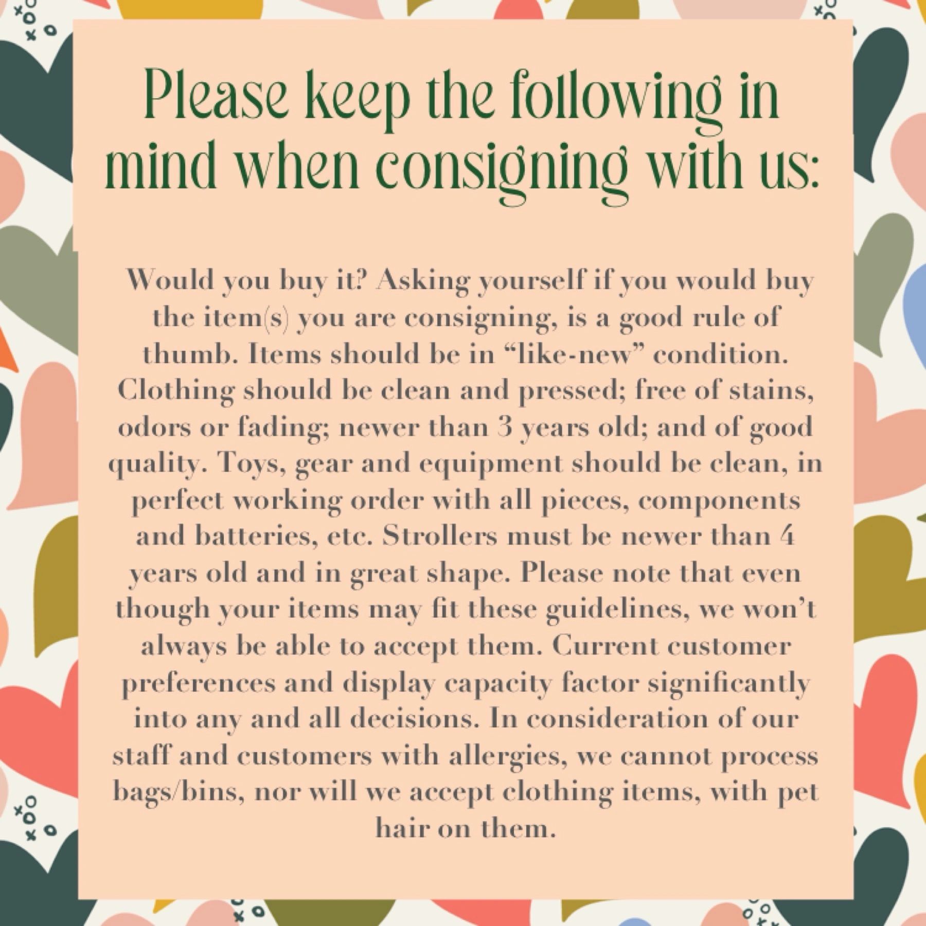 Consignment Appointment