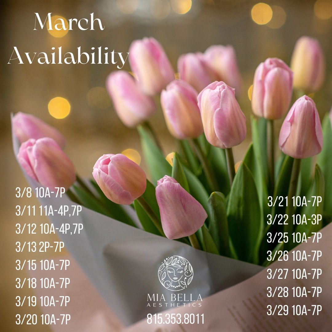 March Availability