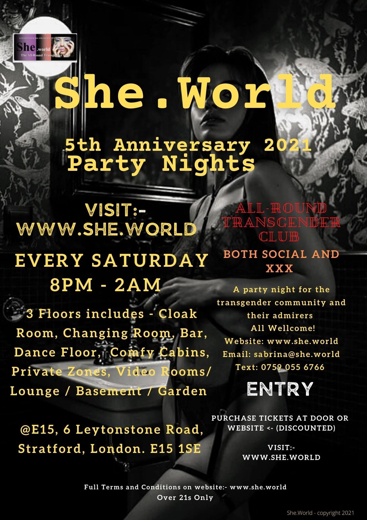 Transgender Club, Night Club - she.world - London, England