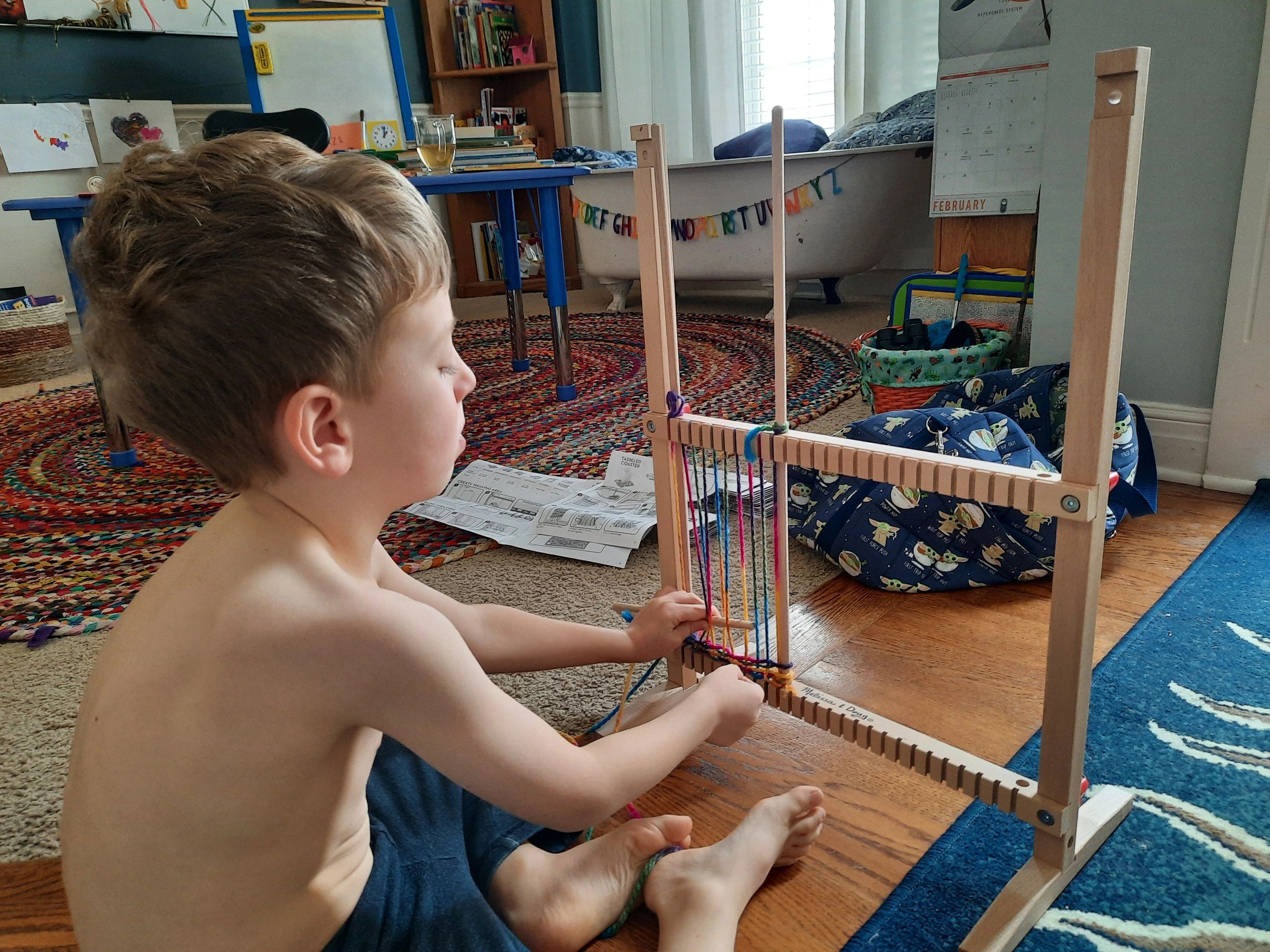 No shirt day with homeschool