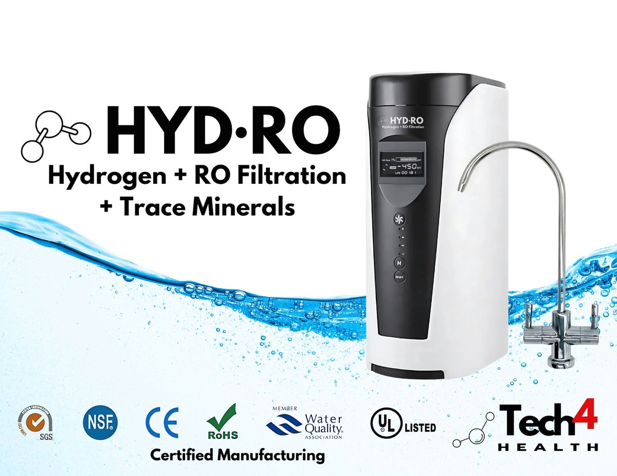 HYD-RO 2-in-1 Reverse Osmosis Filtration + Hydrogen Water System