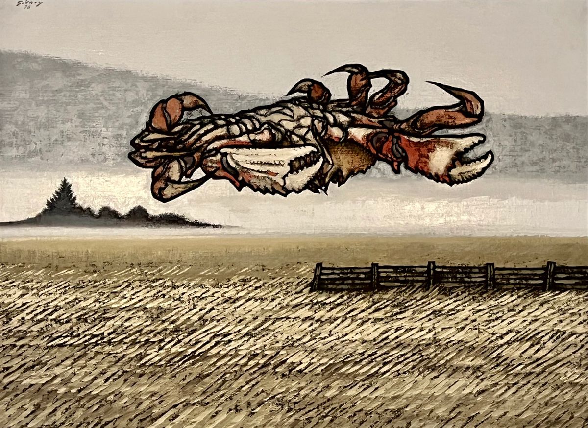 Richard Gilkey "Journey" 1976 Oil on Masonite