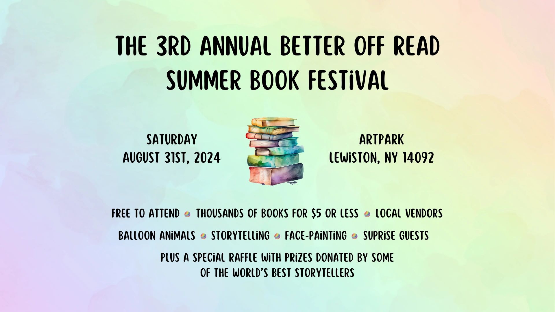 The Better Off Read Summer Book Festival