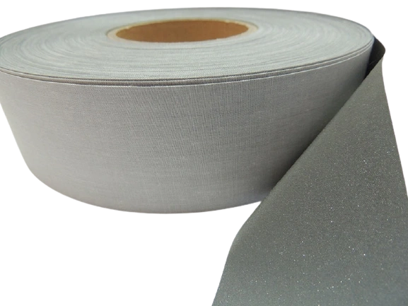 Cinta Textil Reflejante Gris