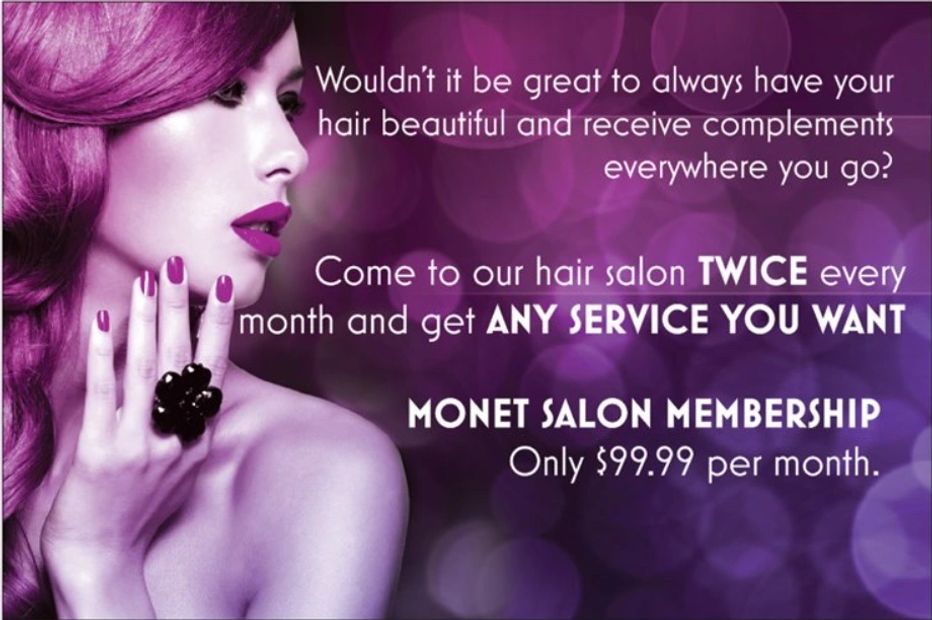 Membership, Hairstyle, Hair Salon - Monet salon - Fairfax, Virginia ...