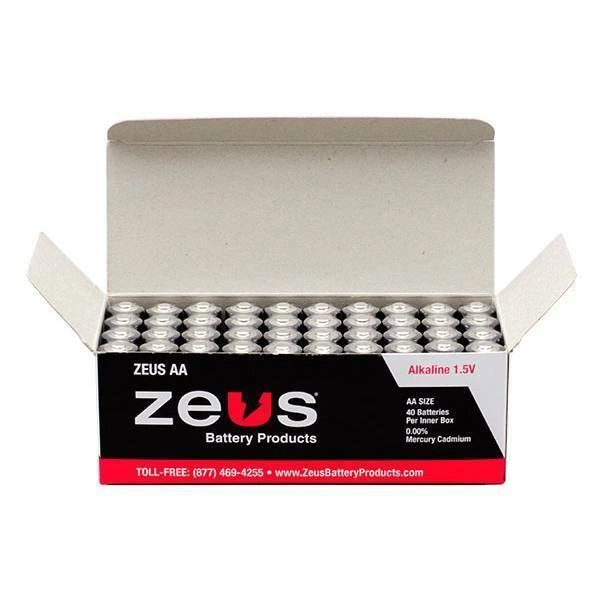 ZEUS "AA" Alkaline Batteries (40 Pack)