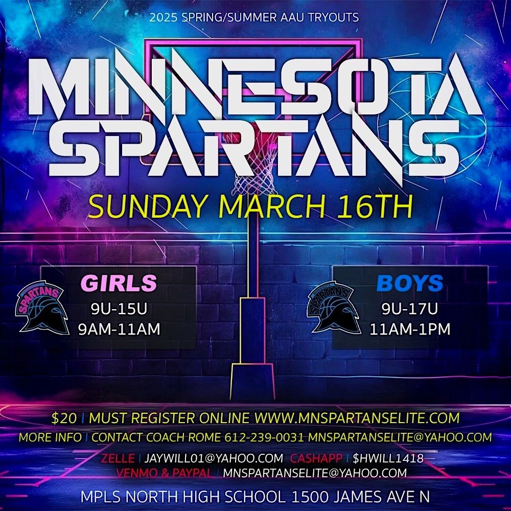 MN SPARTANS ELITE - Youth Basketball, Aau Minnesota Basketball