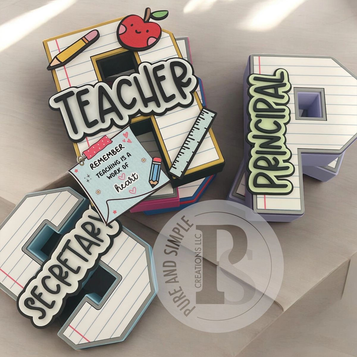 3D Letter Box | Back-to-School 3D Letter Gift Boxes – Teacher ...