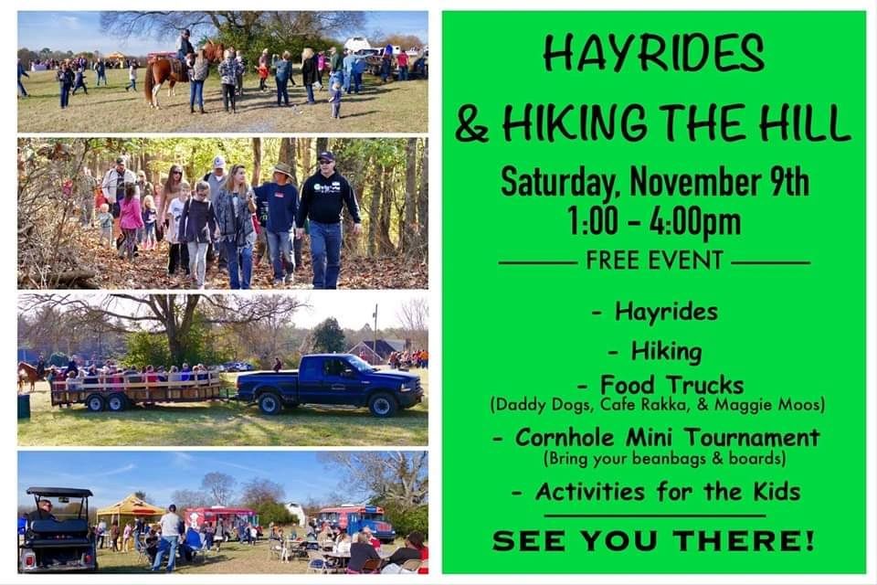 Free Event: Hayrides and Hiking the Hill - 11/9/2019