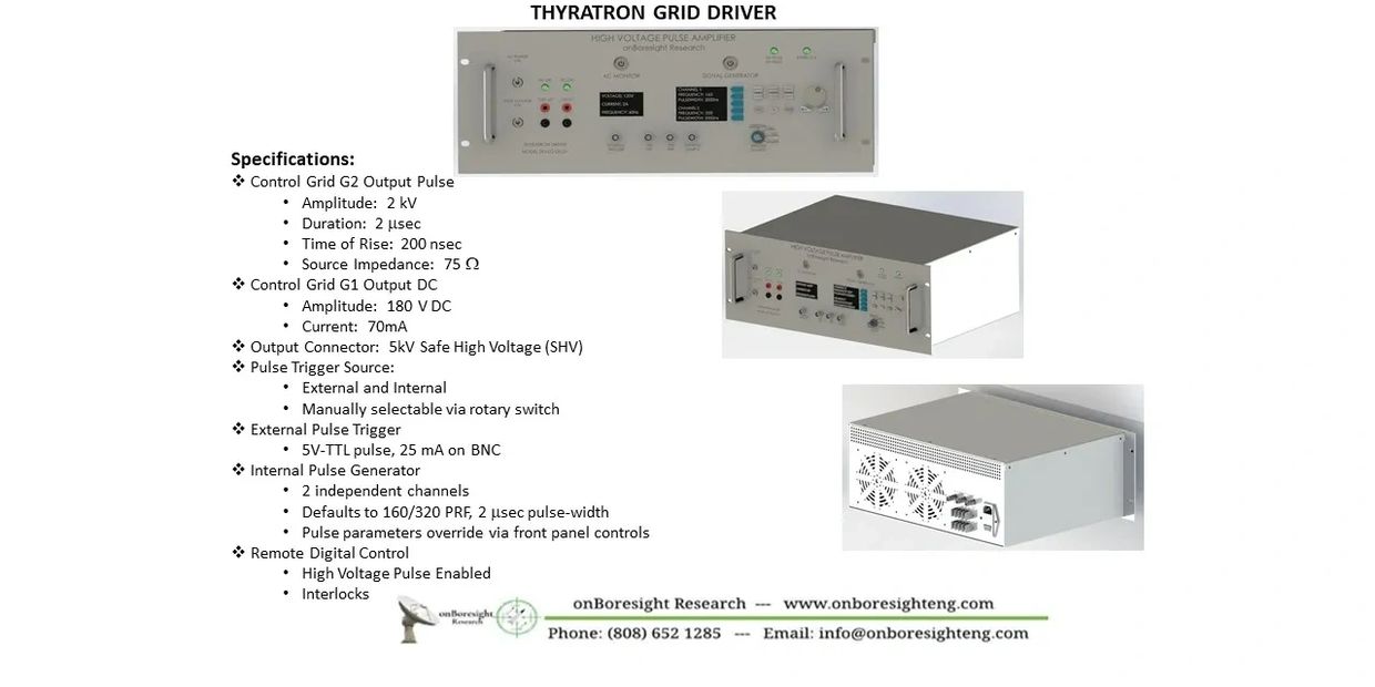 Thyratron Grid Driver - onBoresight Research