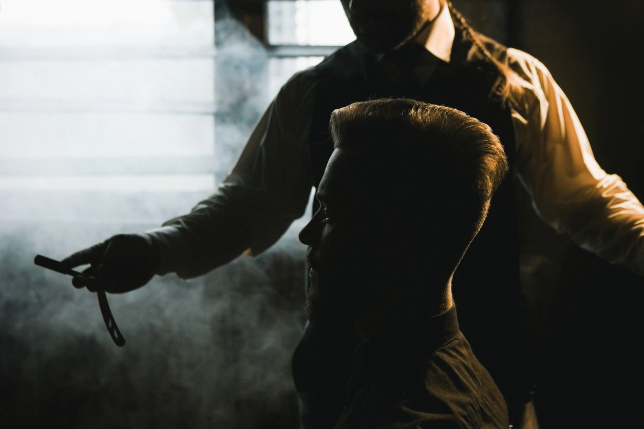 Men’s Haircut with Hot Towel straight Razor Neck Shave Schedule Now ...