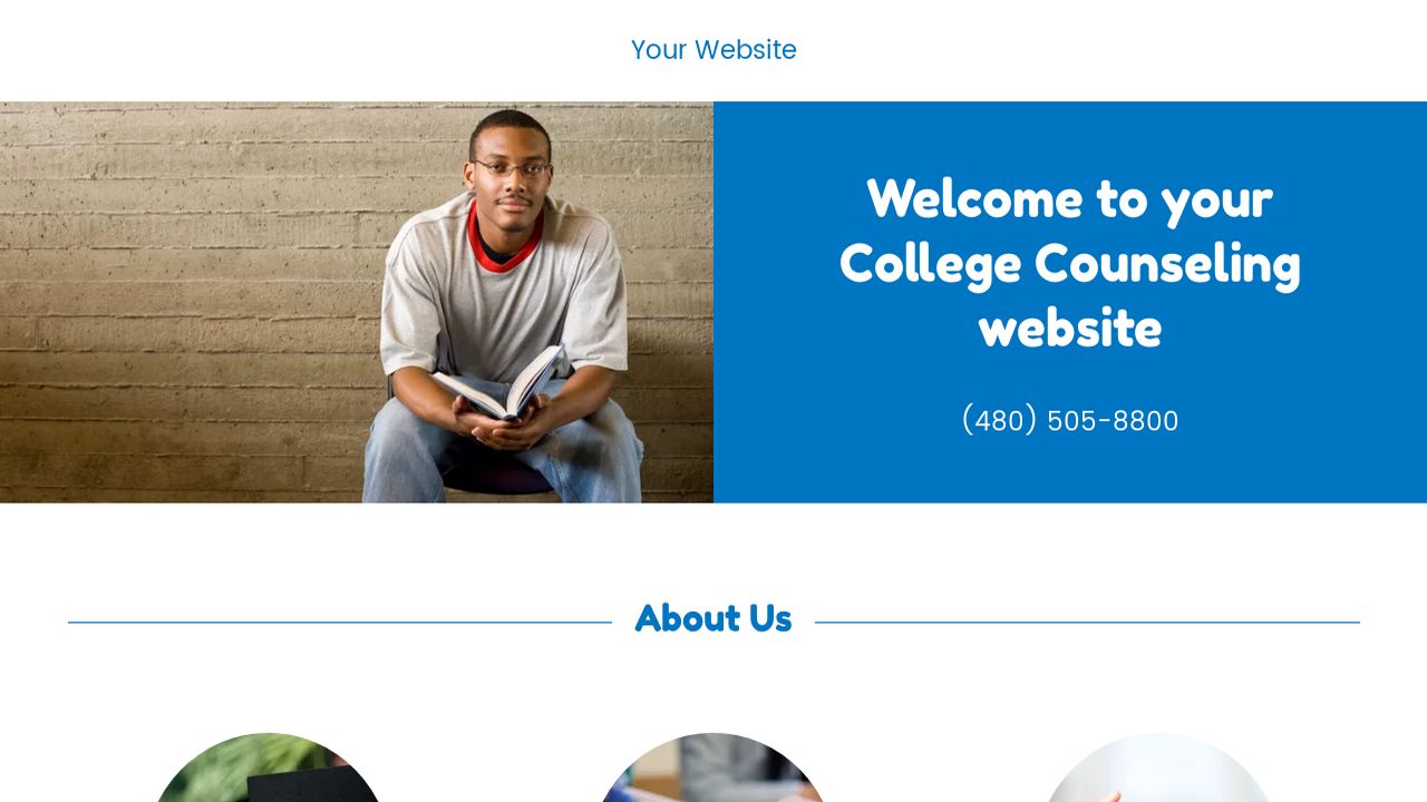 College Counseling Website Templates GoDaddy