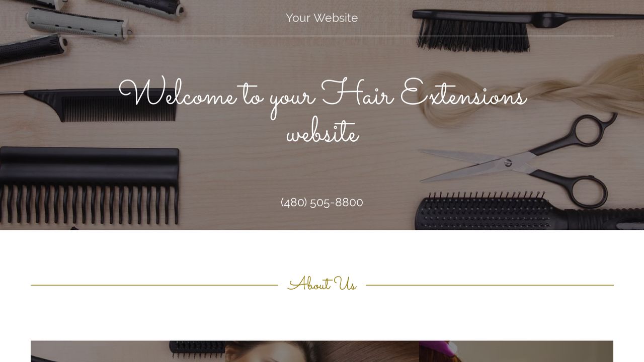 Hair Extensions Website Templates GoDaddy