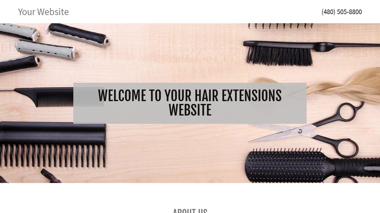 Hair Extensions Website Templates GoDaddy