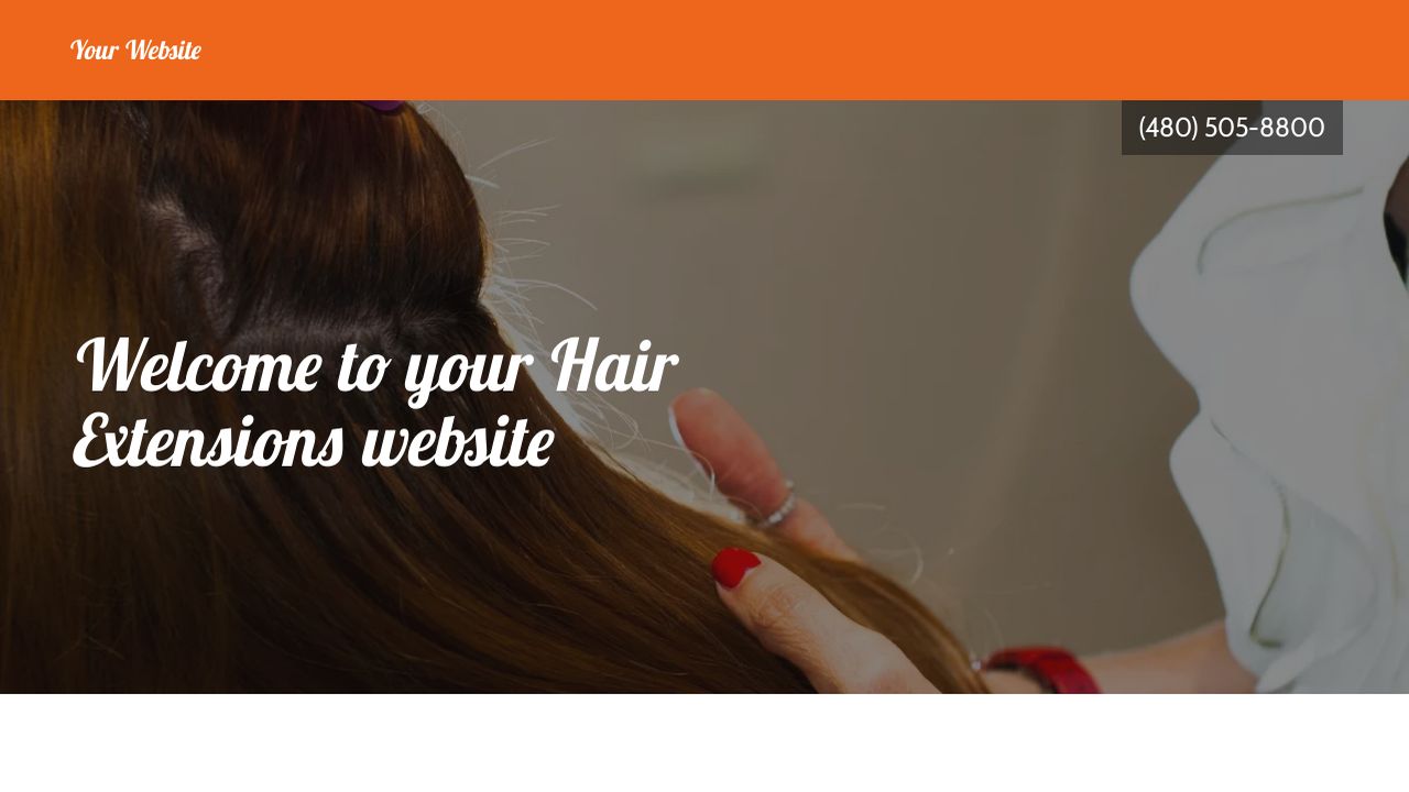 Hair Extensions Website Templates GoDaddy