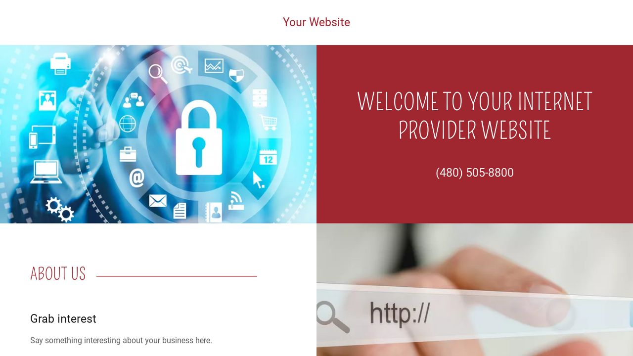 Internet Provider Website Templates GoDaddy