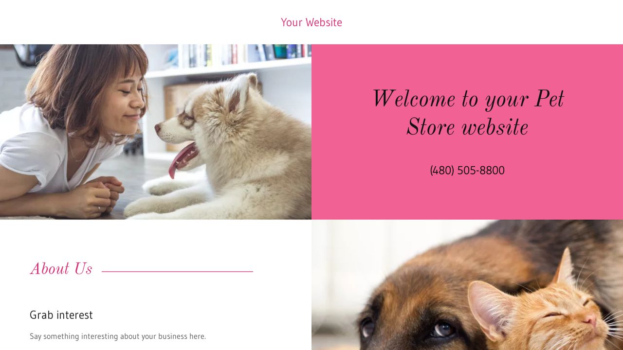Pet Store Website Templates GoDaddy